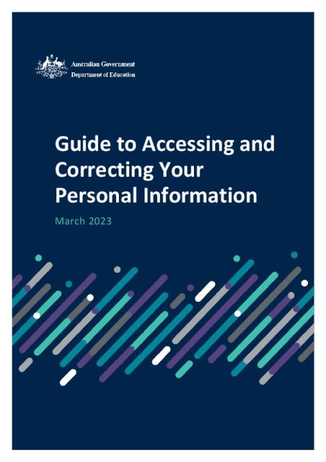 Department of Education Guide to Accessing and Correcting Personal ...
