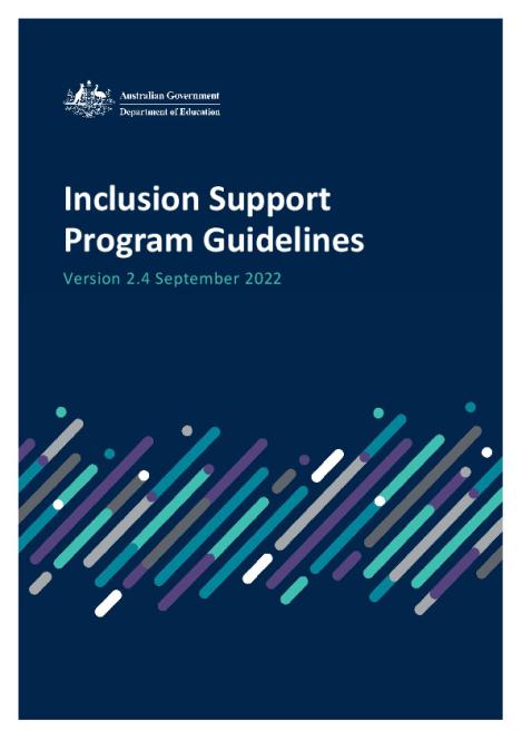 Inclusion Support Program Guidelines - Department of Education ...