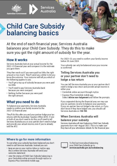 Poster - balancing CCS basics - Department of Education, Australian ...