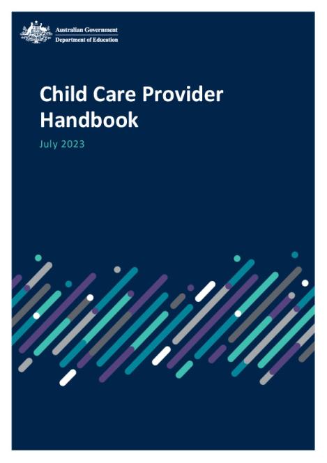 Child Care Provider Handbook - Department of Education, Australian ...