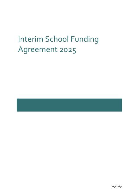 Heads of Agreement (Interim School Funding Agreement 2025) - Department ...
