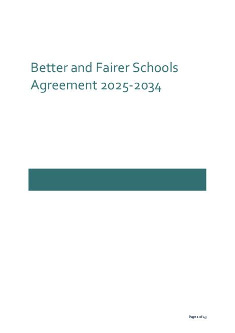 Heads of Agreement (Better and Fairer Schools Agreement 2025-2034 ...